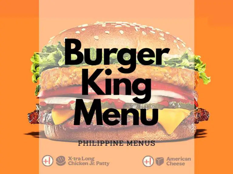 Burger King Menu Philippines (2025) — Philippine Menus
