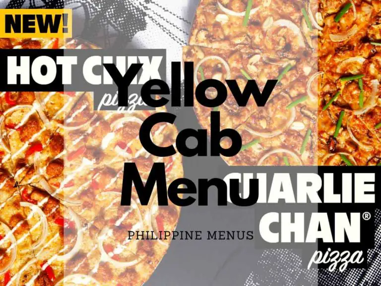 Yellow Cab Pizza Menu Philippines (2025) — Philippine Menus