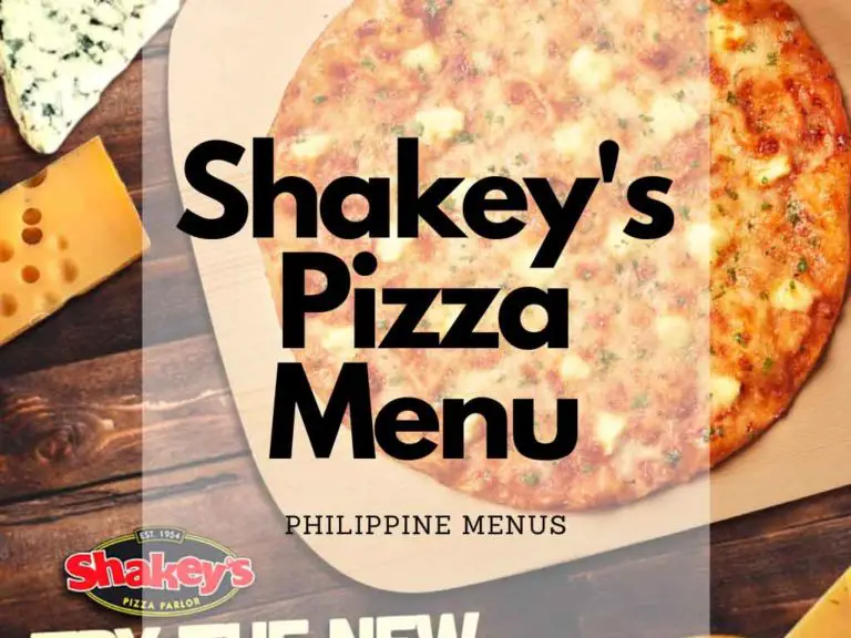 Shakeys Pizza Menu Philippines (2026) — Philippine Menus