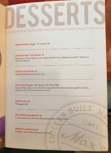 Max's Restaurant Menu Philippines (2025) — Philippine Menus