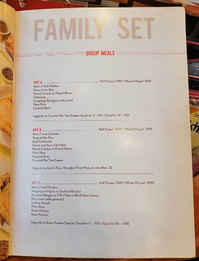 Max's Restaurant Menu Philippines (2025) — Philippine Menus
