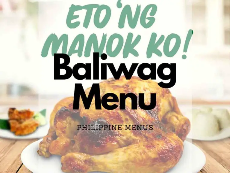 Baliwag Menu Philippines (2025) — Philippine Menus