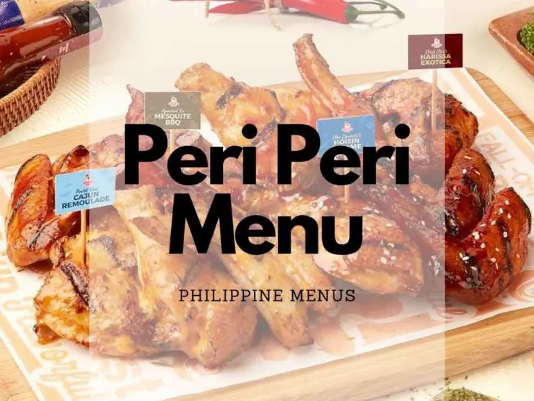 Peri Peri Chicken Menu Philippines (2025) — Philippine Menus