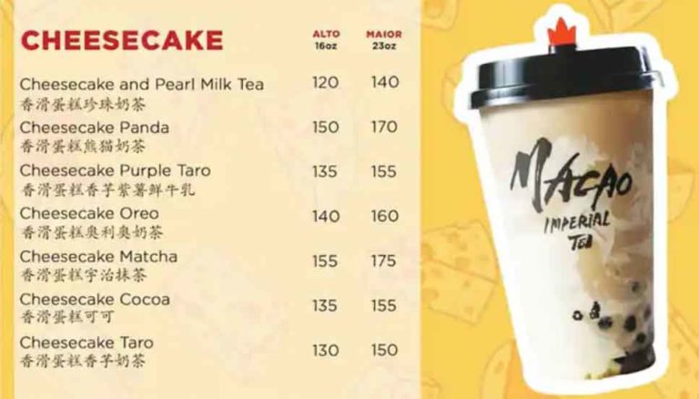 Macau Imperial Tea Menu Philippines (2025) — Philippine Menus