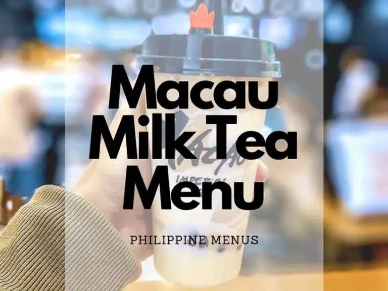 Macau Imperial Tea Menu Philippines (2025) — Philippine Menus