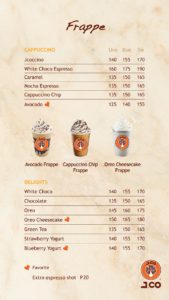 JCo Menu Philippines (2025) — Philippine Menus