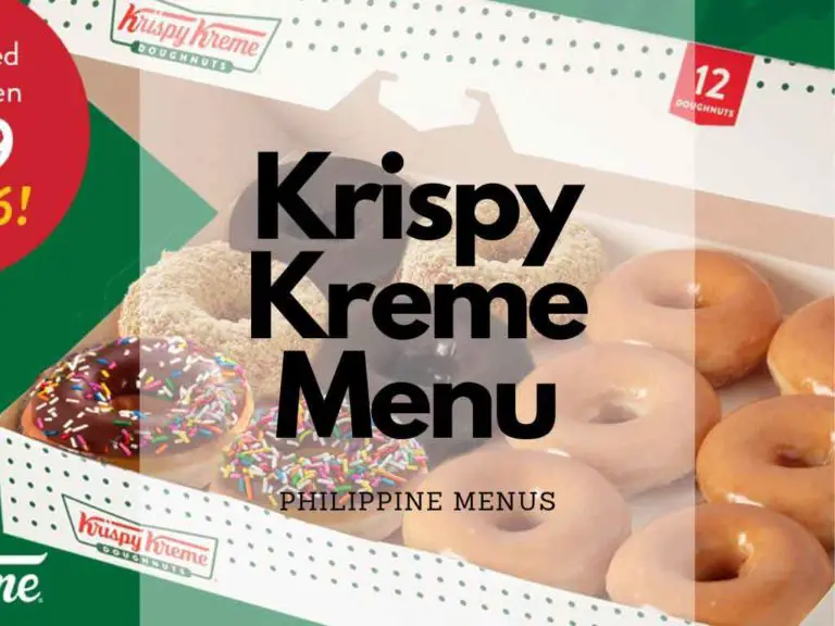 Krispy Kreme Menu Philippines (2025) — Philippine Menus