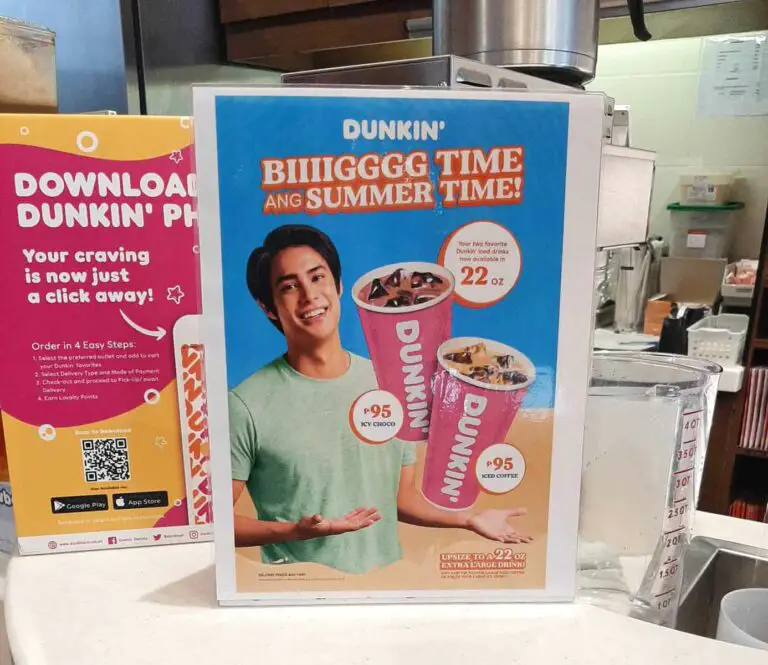 Dunkin Donuts Menu Philippines (2025) — Philippine Menus