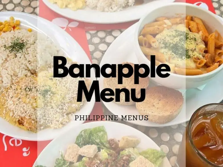 Banapple Menu Philippines (2025) — Philippine Menus
