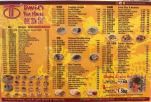 David's Tea House Menu Philippines (2025) — Philippine Menus