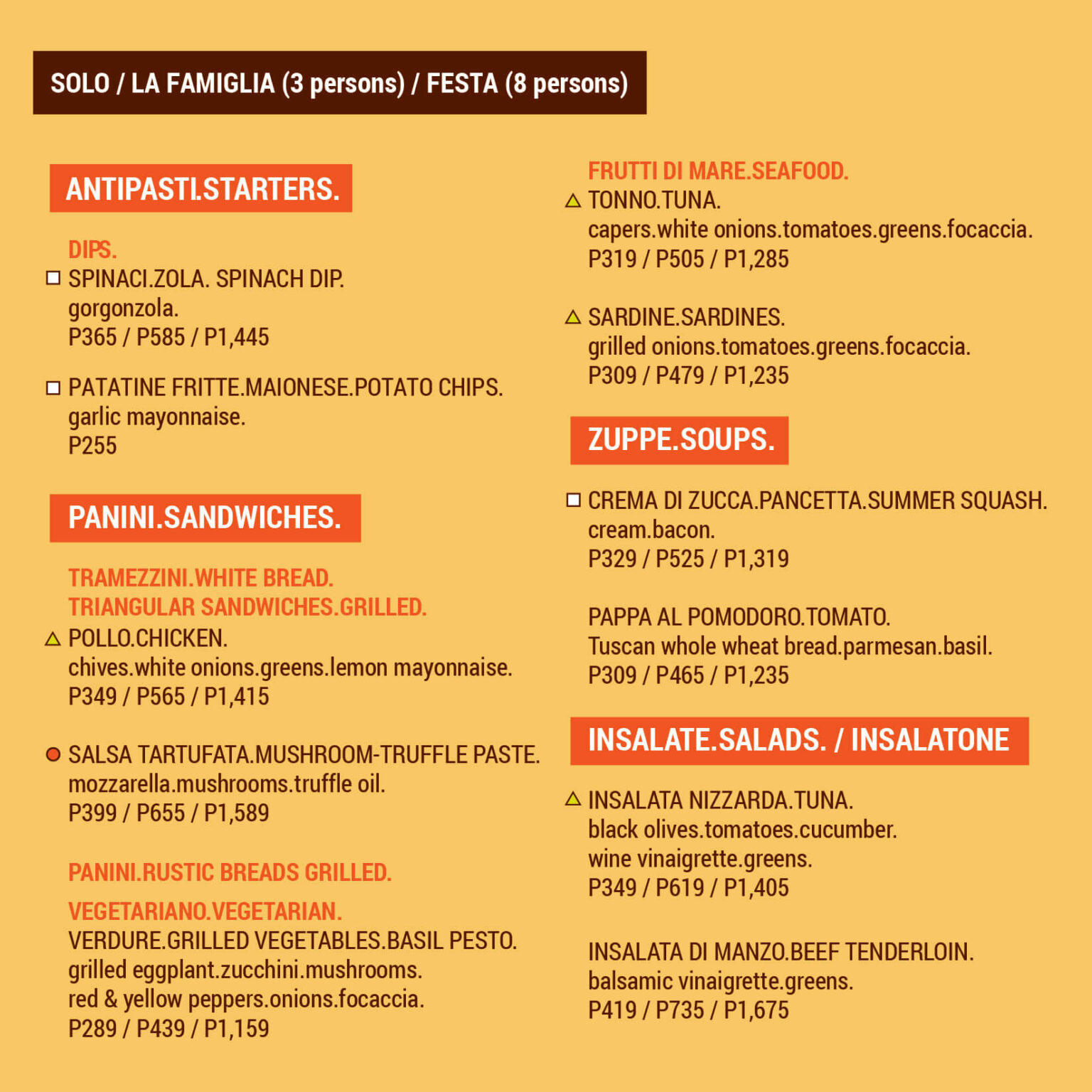 Cibo Menu Philippines (2025) — Philippine Menus