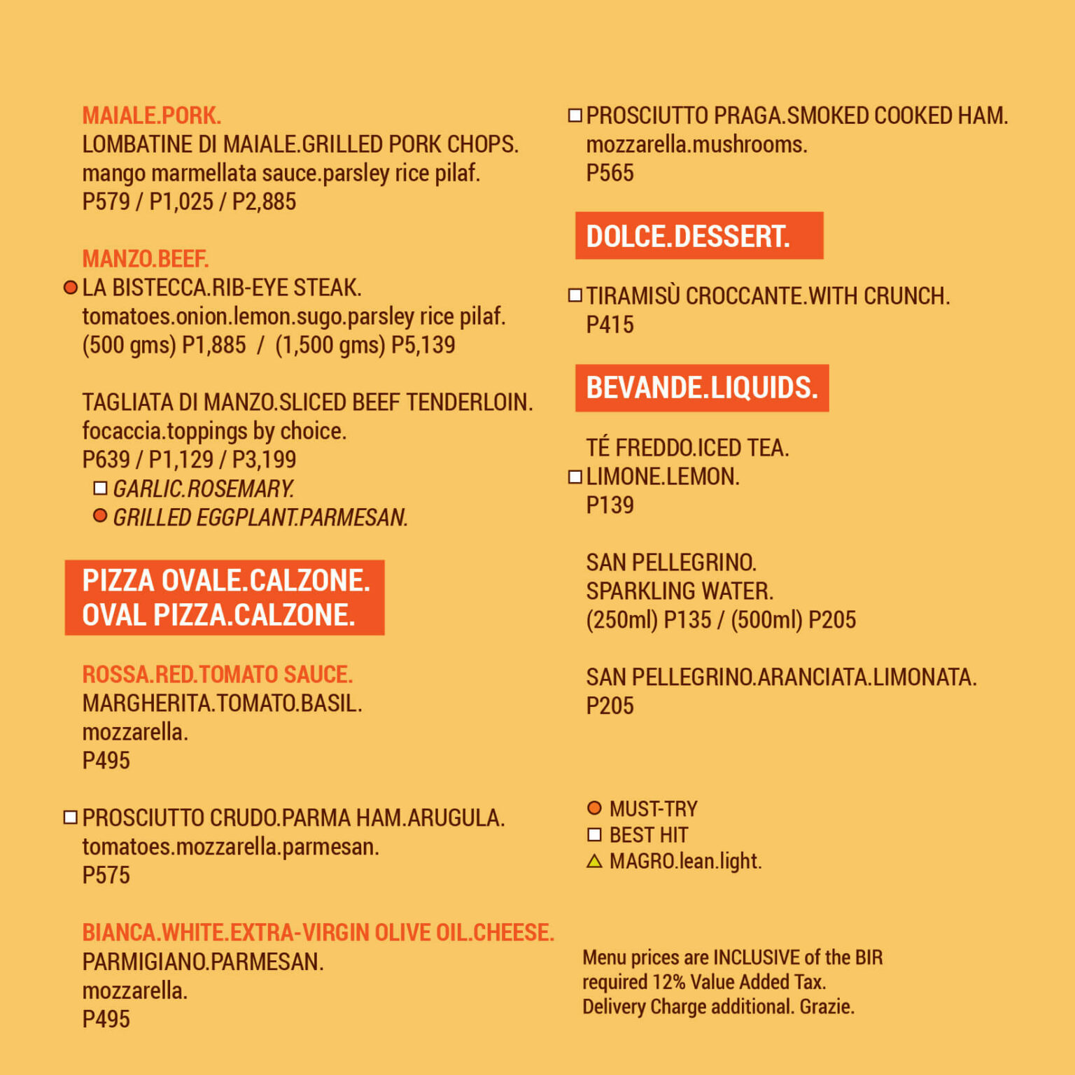 Cibo Menu Philippines (2025) — Philippine Menus