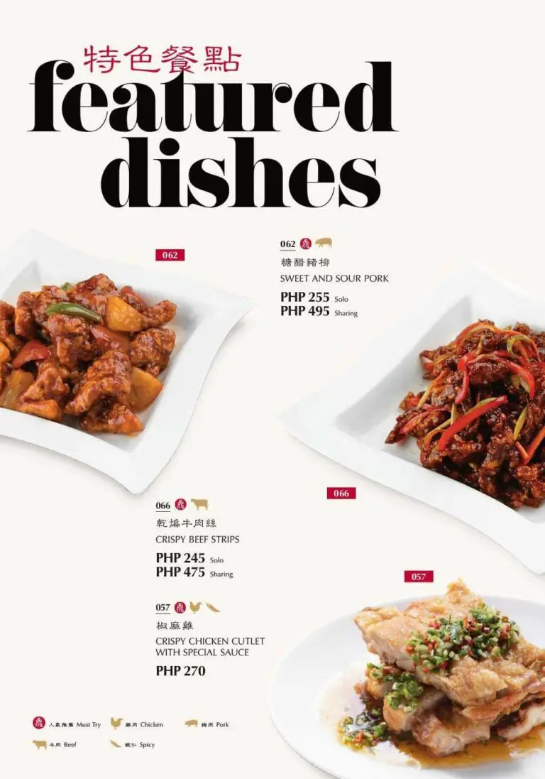 Din Tai Fung Menu Philippines (2025) — Philippine Menus
