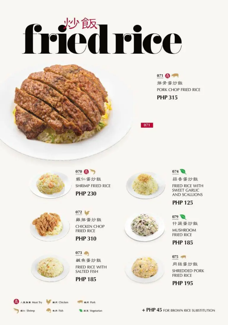 Din Tai Fung Menu Philippines (2025) — Philippine Menus