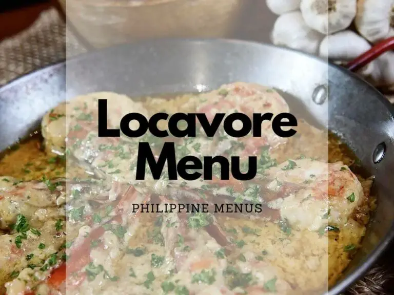 Locavore Menu Philippines (2025) — Philippine Menus