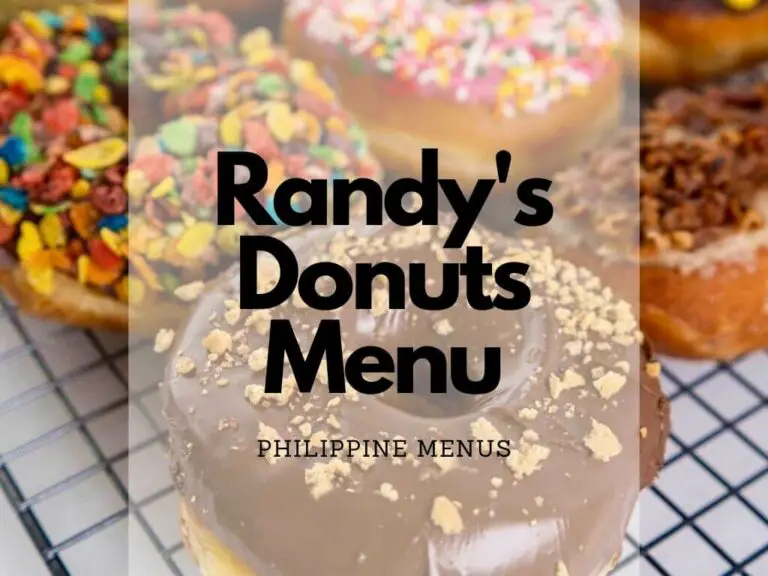 Randy's Donuts Menu Philippines (2025) — Philippine Menus