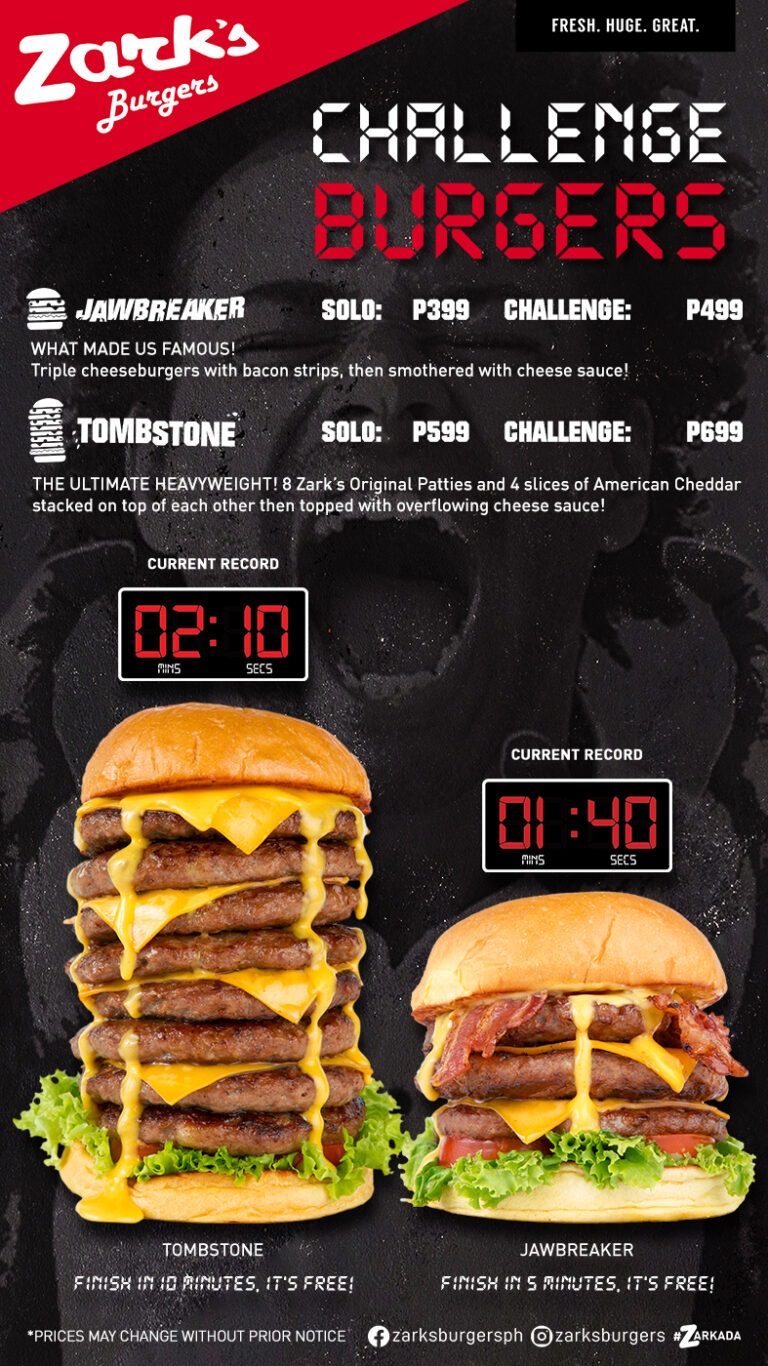 Zark's Burger Menu Philippines (2025) — Philippine Menus