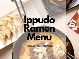 Ippudo Ramen Menu Philippines (2025) — Philippine Menus