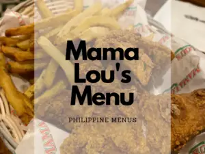 Mama Lou's Menu Philippines (2025) — Philippine Menus