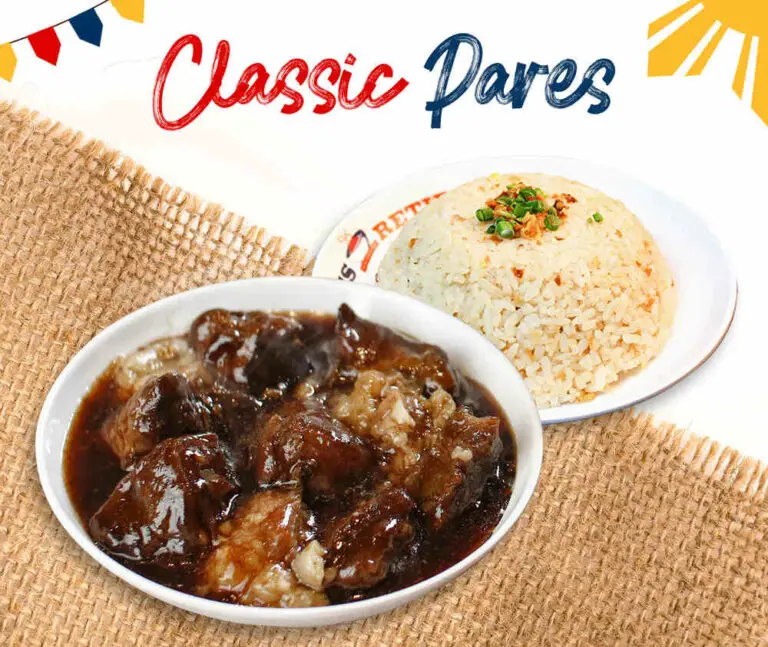Pares Retiro Menu (2025) Philippines Menus