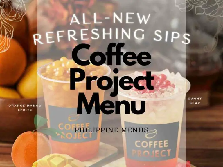 Coffee Project Menu Philippines (2025) — Philippine Menus