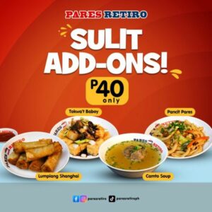Pares Retiro Menu (2025) Philippines Menus