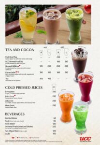 UCC Menu Philippines (2025) — Philippine Menus