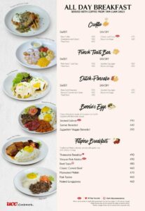 UCC Clockwork Menu Philippines (2025) — Philippine Menus
