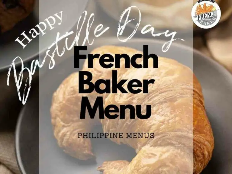 French Baker Menu Philippines (2024) — Philippine Menus