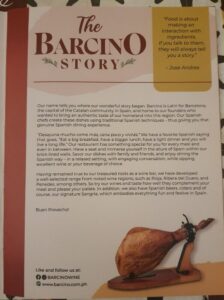 Barcino Menu Philippines (2025) — Philippine Menus