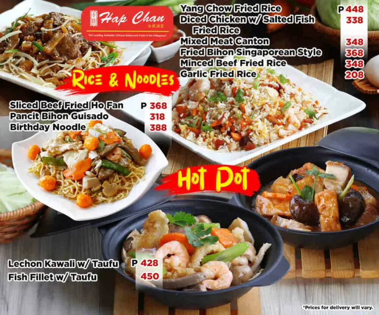 Hapchan Menu Philippines (2025) — Philippine Menus